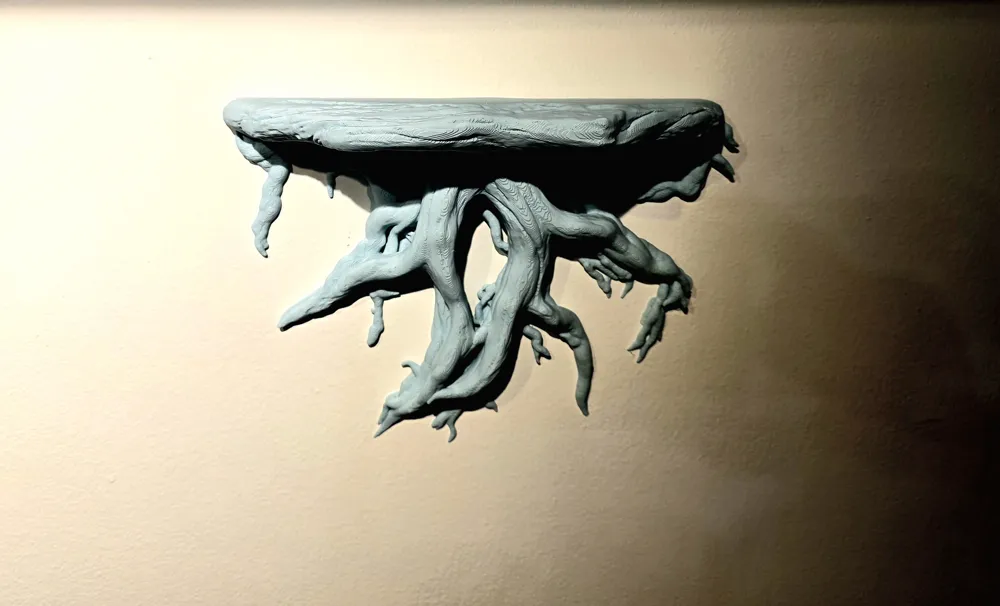 Tree Root Wall Shelf - Free 3D Print Model - MakerWorld
