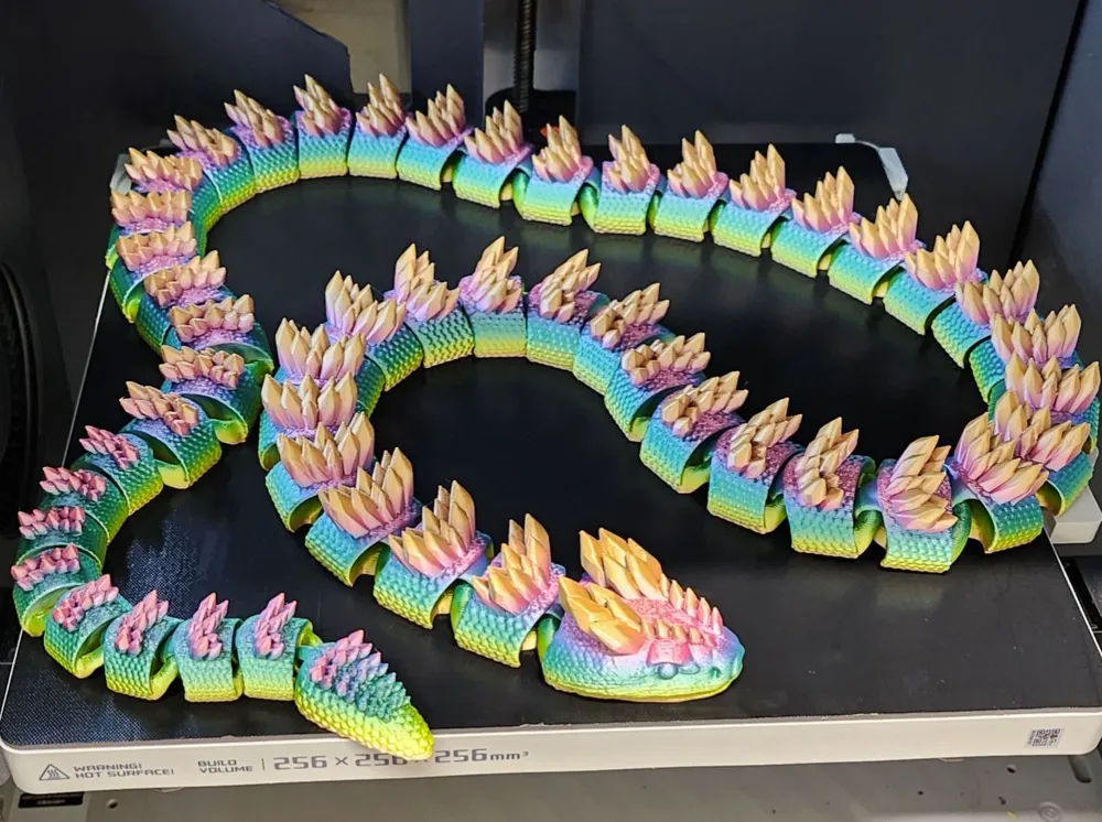 Crystal articulated snake 114 cm long by uni3Dworld MakerWorld ...