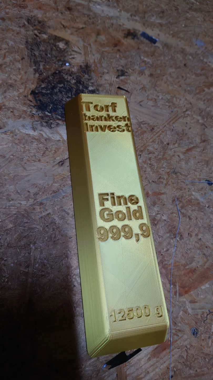 12 5 KG Gold Bar By Rainer Deutsch MakerWorld 12 5 KG Gold Bar By Rainer Deutsch MakerWorld