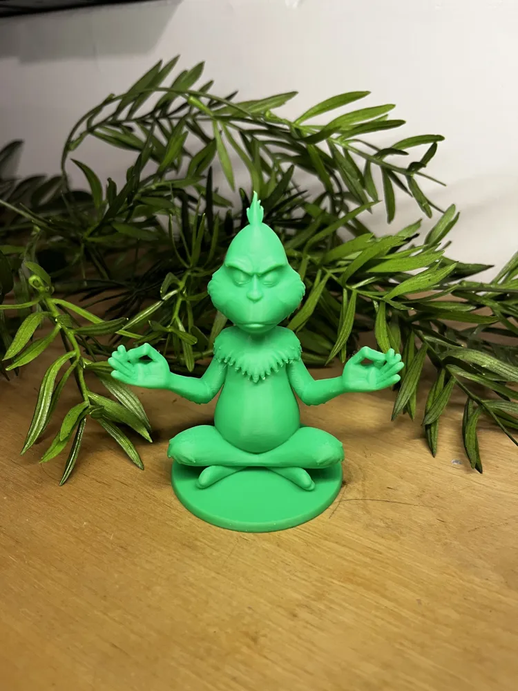 Meditating Grinch Statue for christmas decoration - Free 3D Print Model ...