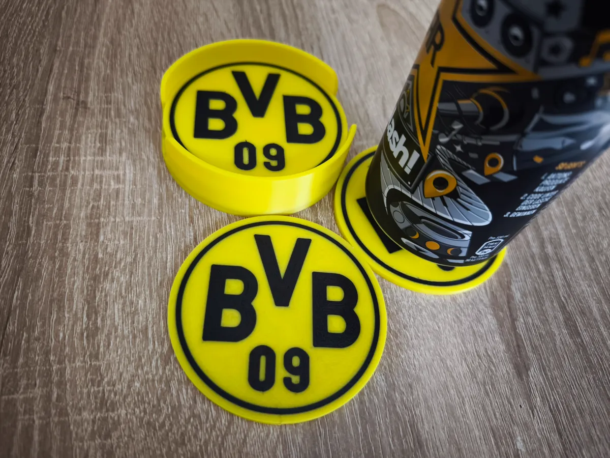 BvB 09 Coasters + Holder - Free 3D Print Model - MakerWorld