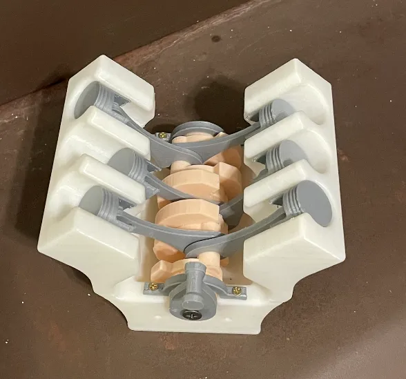 V6 Working Engine Model Remixed by the3dprinterman21 MakerWorld ...