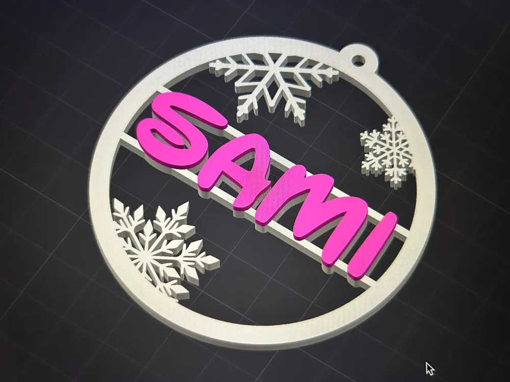 Sami Christmas tree decoration in Disney style font by kenprint ...