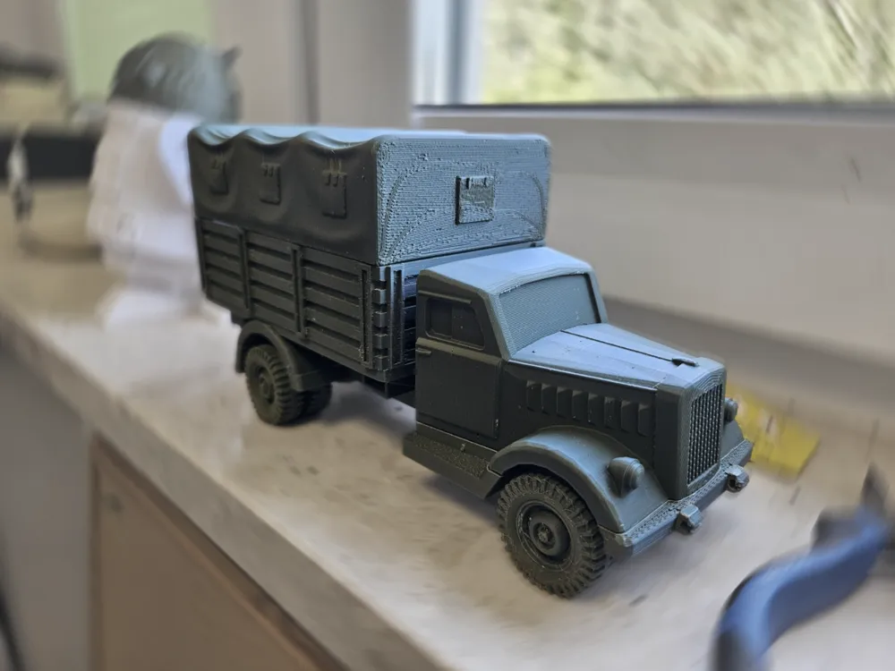 Truck tilt Opel Blitz - Free 3D Print Model - MakerWorld