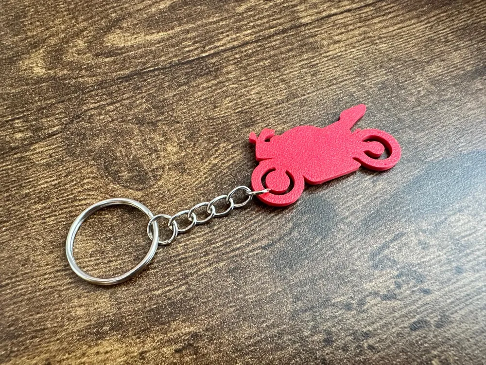 Racing Motorcycle Keychain 2 grams by Nyuks_85 - MakerWorld