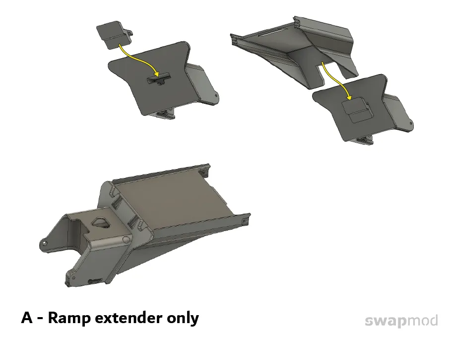 swapmod A1M - ramp extender and optional rails by swap-systems ...