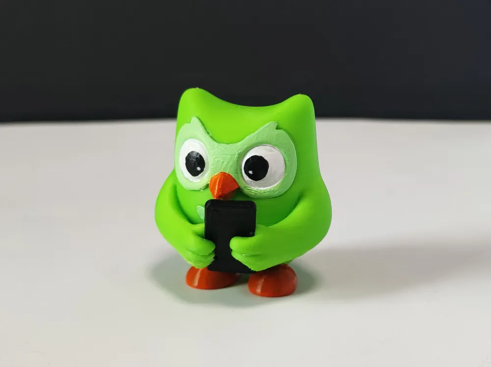 Duolingo Owl Duo - Free 3D Print Model - MakerWorld
