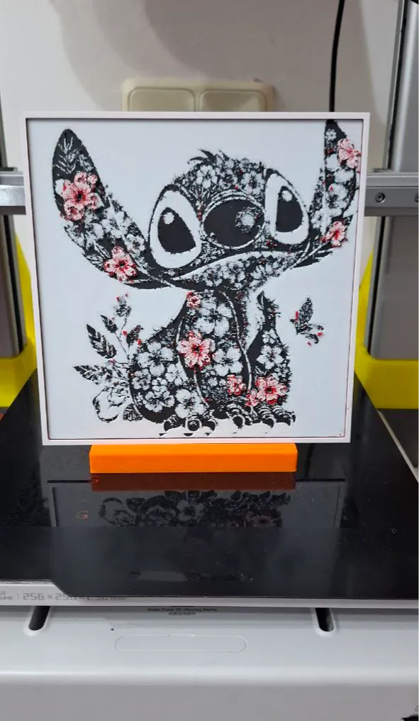 stitch with flowers - Free 3D Print Model - MakerWorld
