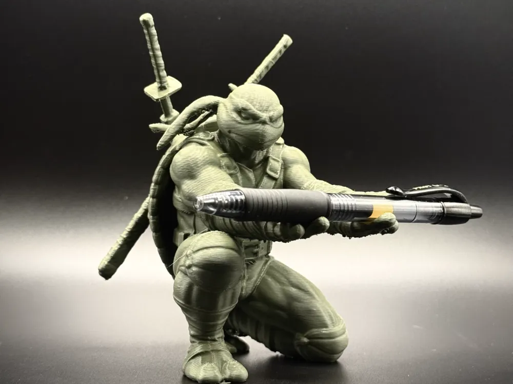 Ninja Turtles Leonardo Pen Holder ! TMNT - Free 3D Print Model - MakerWorld