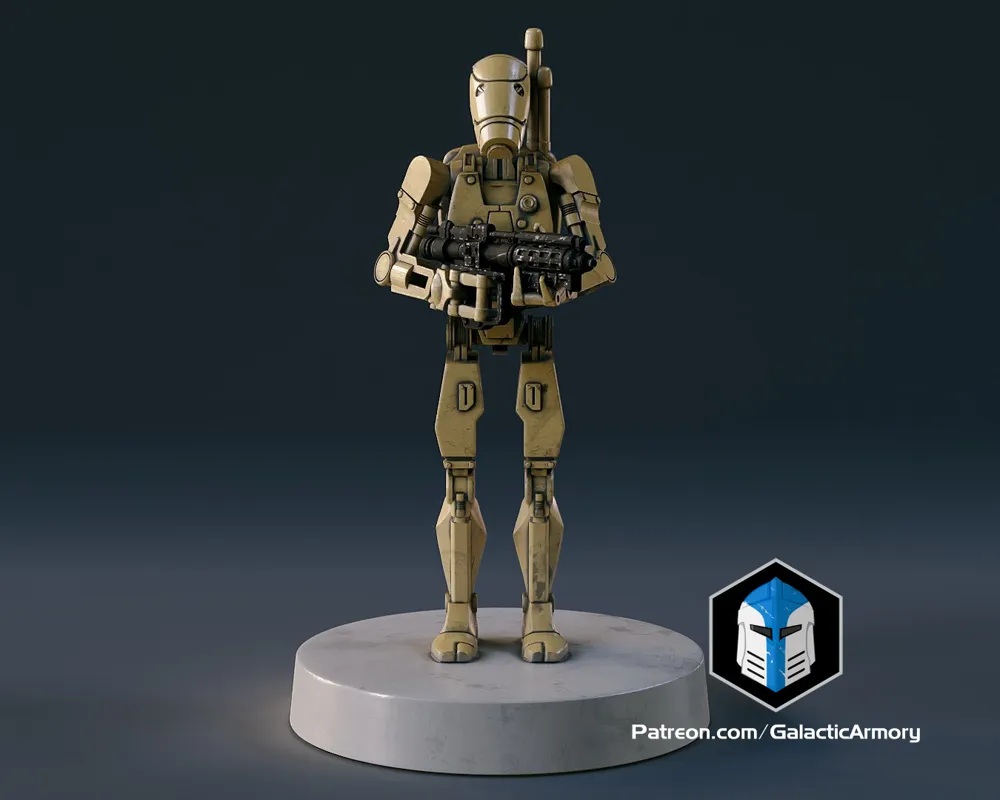 Battle Droid Figurine - Assault by Galactic Armory - MakerWorld