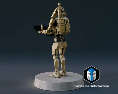 Battle Droid Figurine - Assault by Galactic Armory - MakerWorld