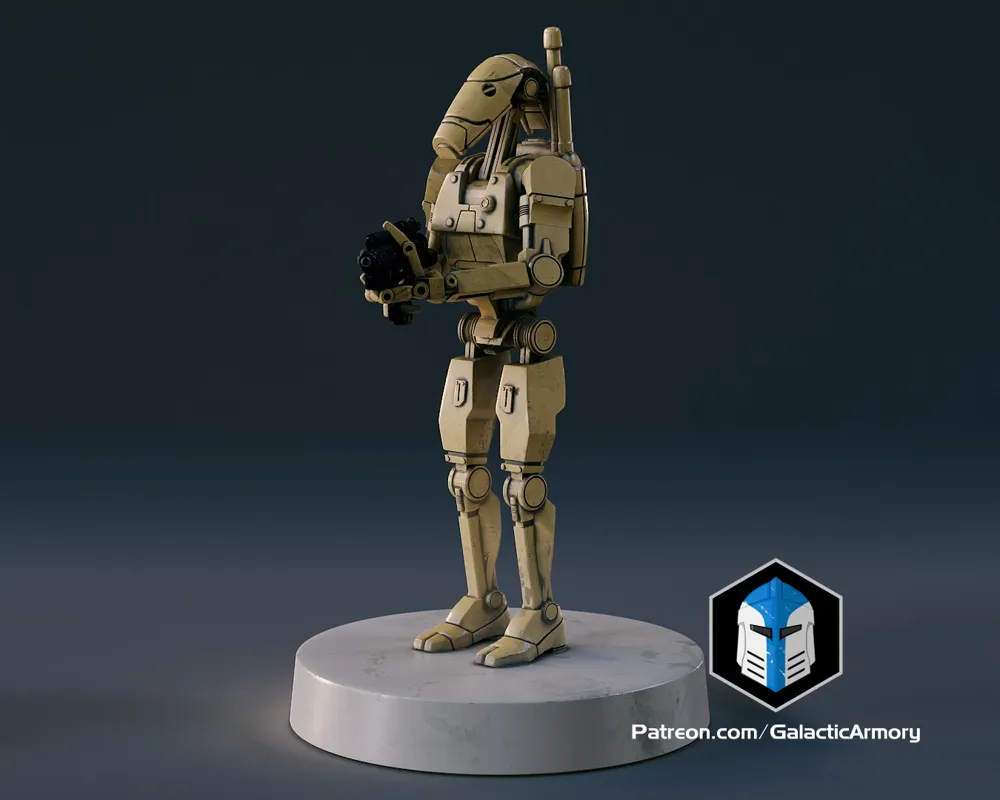 Battle Droid Figurine - Assault by Galactic Armory - MakerWorld