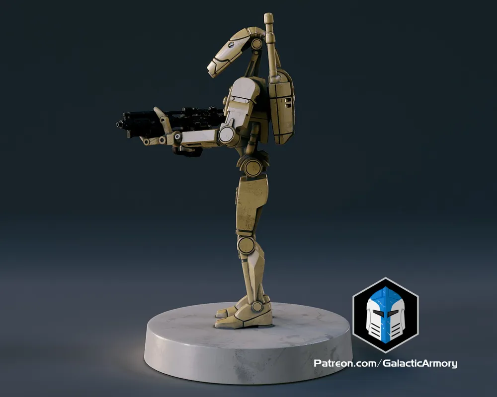 Battle Droid Figurine - Assault - Free 3D Print Model - MakerWorld