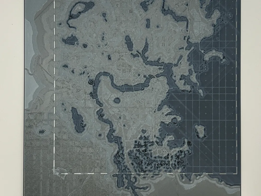 Fallout 4 Commonwealth Karte HueForge – Kostenloses 3D-Druckmodell ...