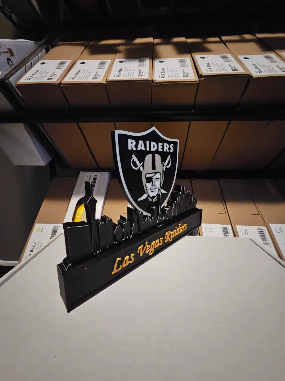 las vegas raiders with skyline of Las Vegas NFL by Rotterdam_3d_Art ...