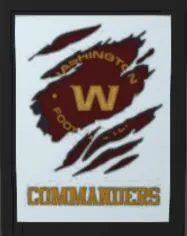 Washington Commanders Lithophane + Frame by cynthiascreativecreations ...