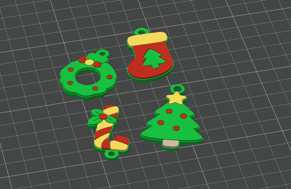 Christmas Ornaments Set - Free 3D Print Model - MakerWorld