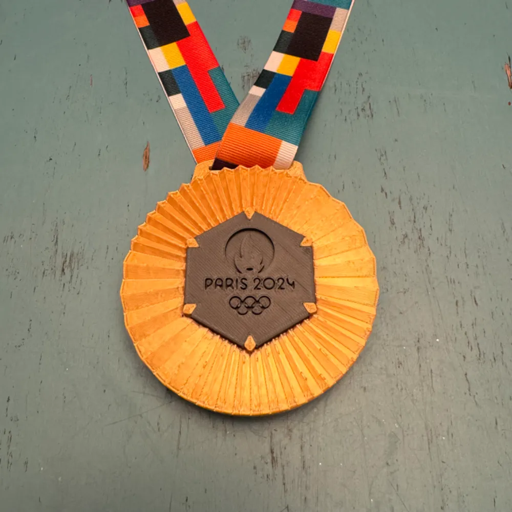 Paris 2024 Paralympic Medal with Display Stand by OUAeroEngr - MakerWorld