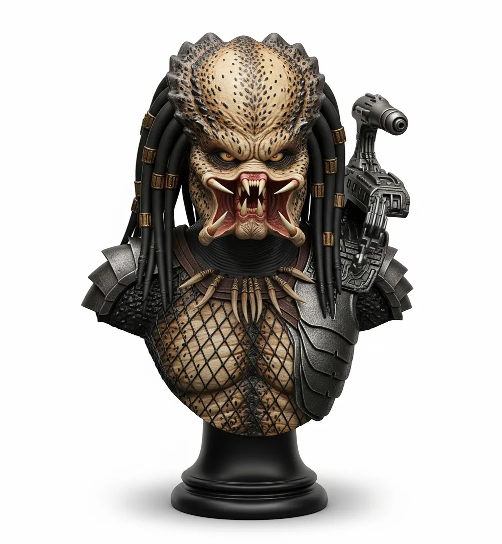 Predator Bust by oqv MakerWorld: Download Free 3D Models