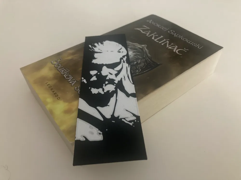 The Witcher Geralt bookmark by jakubhroch - MakerWorld