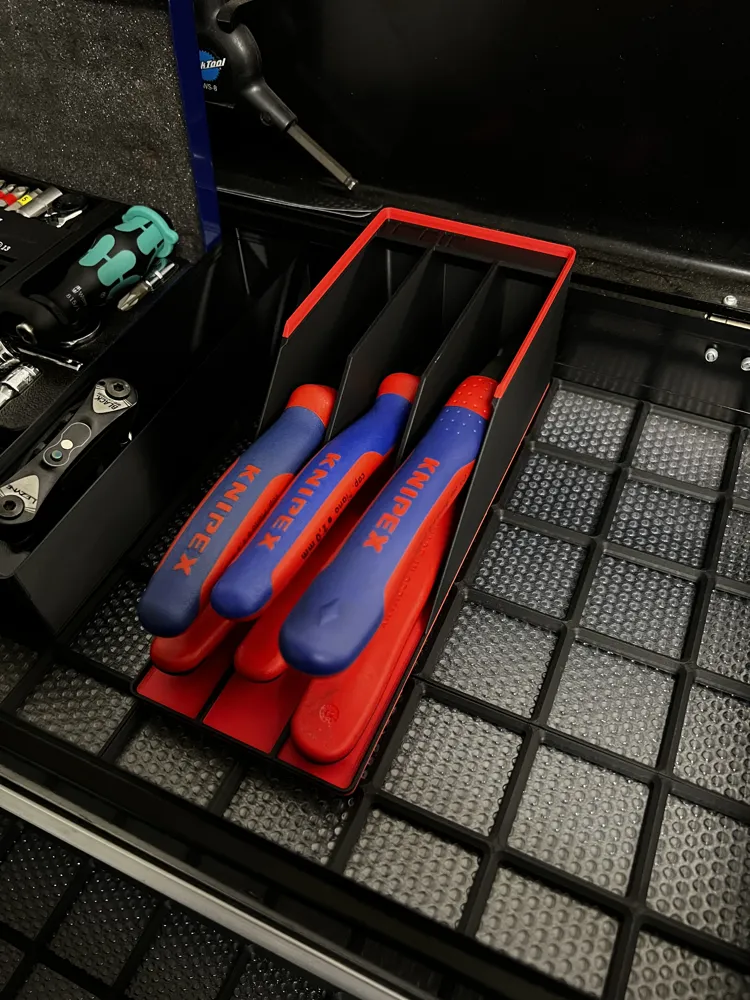 Gridfinity Knipex Pliers Rack - 2×5×10U - Free 3D Print Model - MakerWorld
