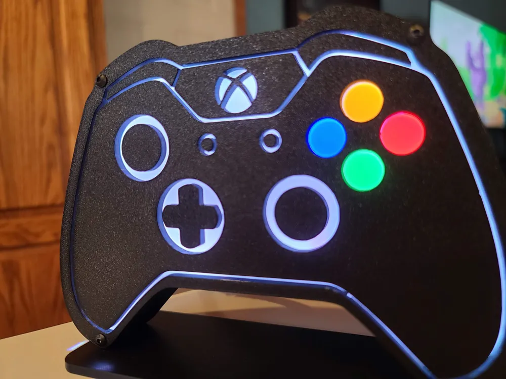 Xbox Controller LED Display/Lightbox (3d Faceplate) by dakjones82 ...