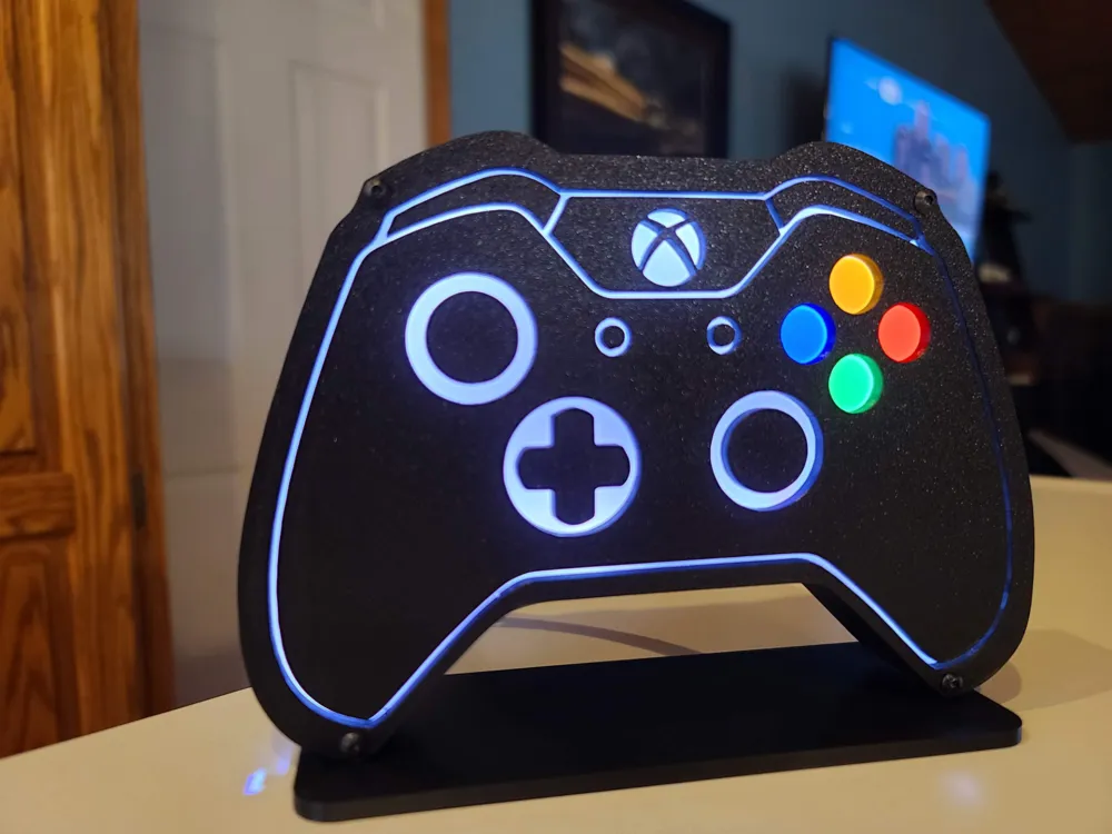 Xbox Controller LED Display/Lightbox (3d Faceplate) by dakjones82 ...