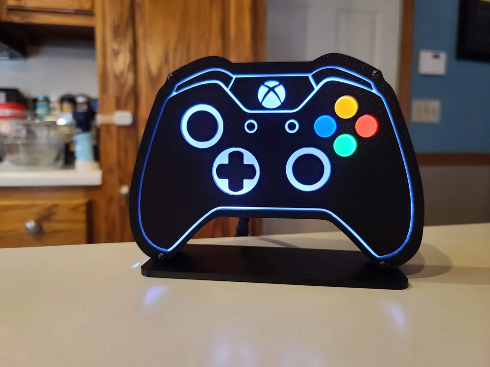 Xbox Controller LED Display/Lightbox (3d Faceplate) by dakjones82 ...