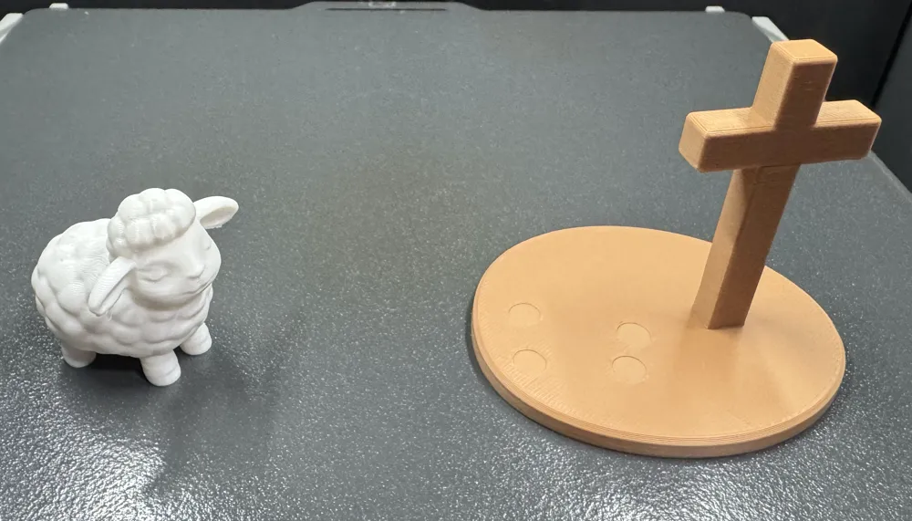 Sheep and the Cross of Christ - Free 3D Print Model - MakerWorld