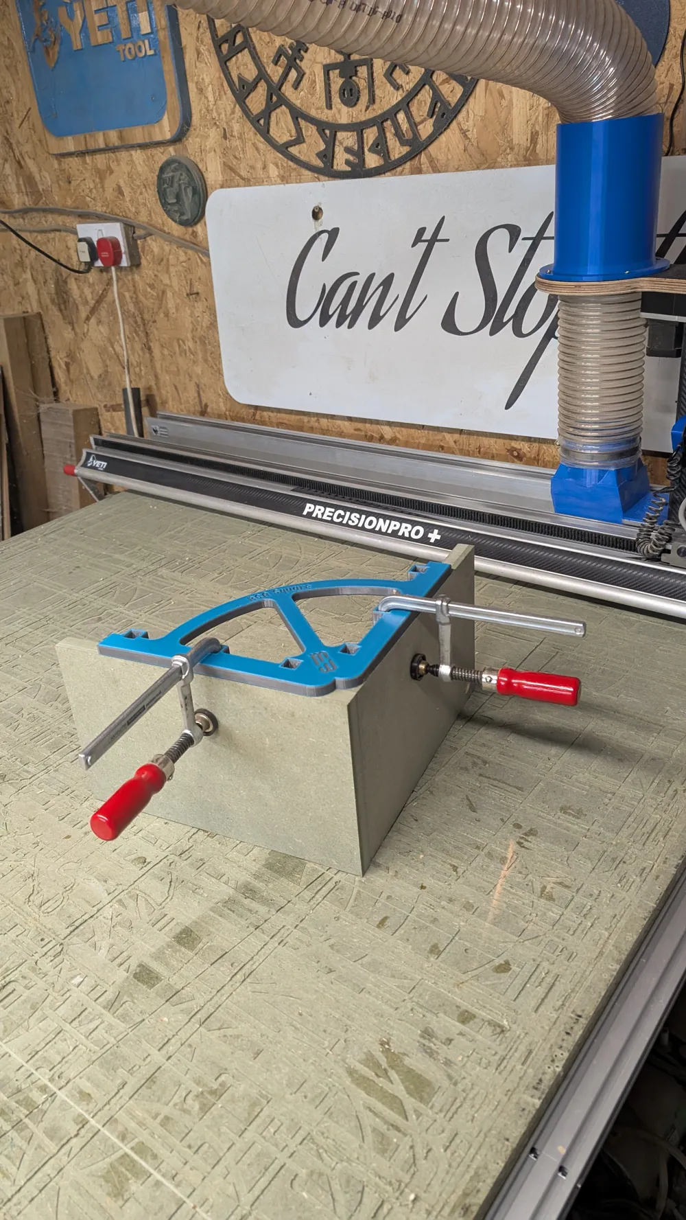 Cabinet and panel square for use with rail clamps - Free 3D Print Model ...