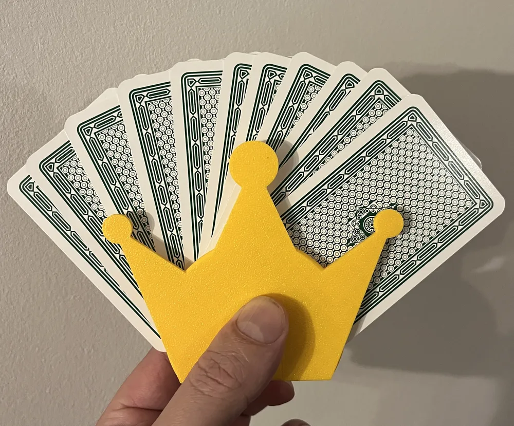 Playing Card Holder Crown - Free 3D Print Model - MakerWorld