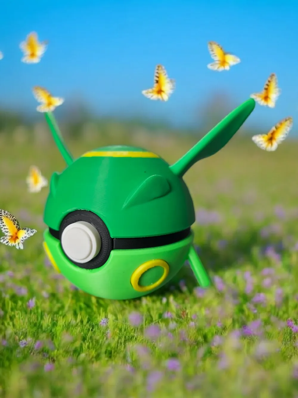 #0384 Rayquaza Pokéball - Multiparts by 3D Girl MakerWorld: Download ...