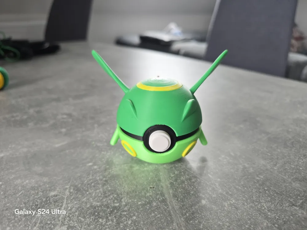#0384 Rayquaza Pokéball - Multiparts by 3D Girl MakerWorld: Download ...