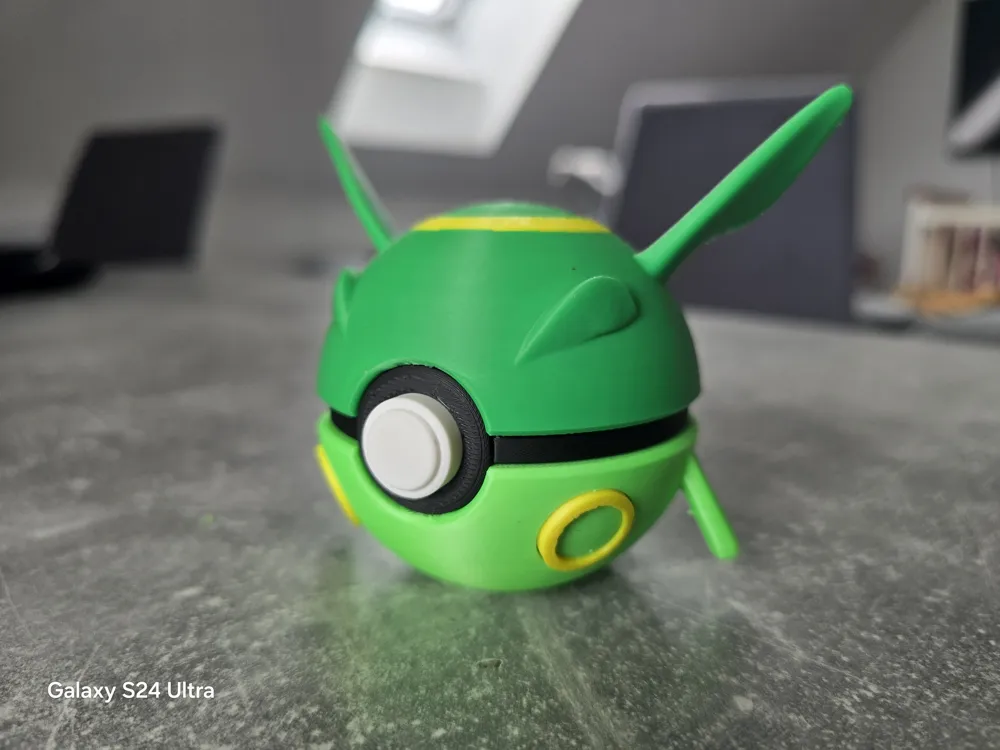 #0384 Rayquaza Pokéball - Multiparts by 3D Girl MakerWorld: Download ...