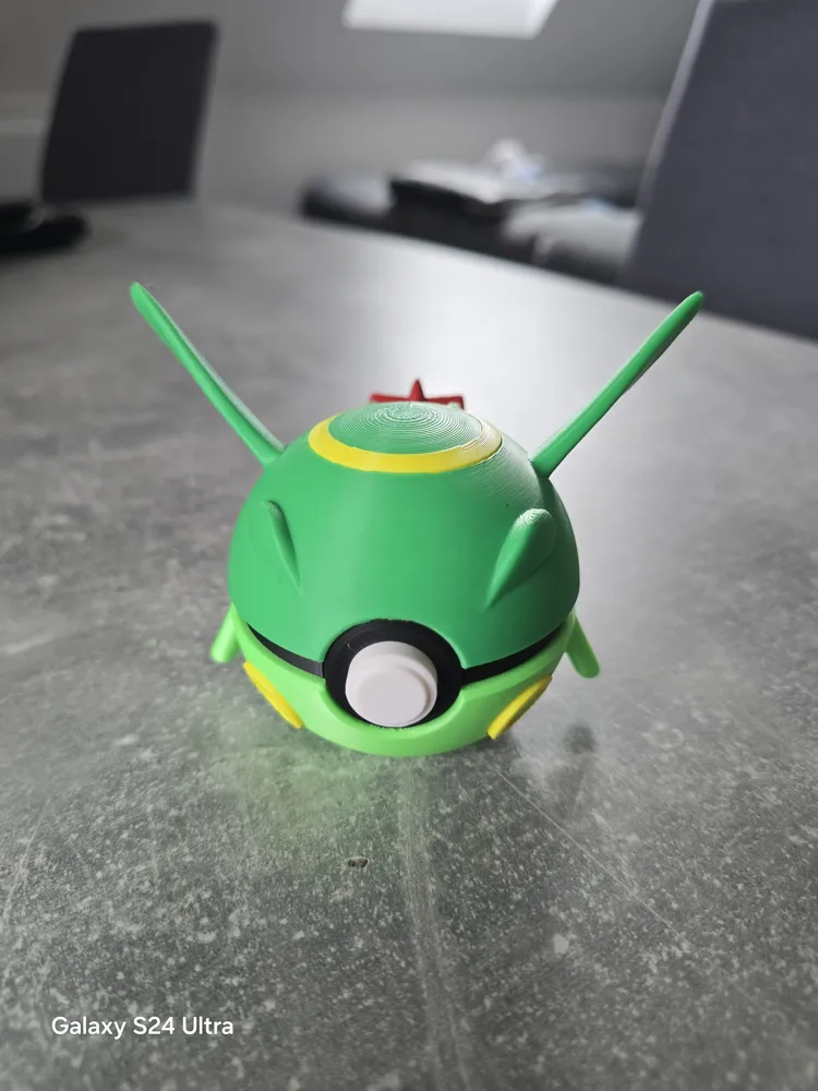 #0384 Rayquaza Pokéball - Multiparts by 3D Girl MakerWorld: Download ...