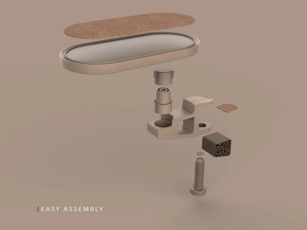 Ergonomic Armrest for Office Desk by JANBERRY DESIGN MakerWorld: Download Free 3D Models