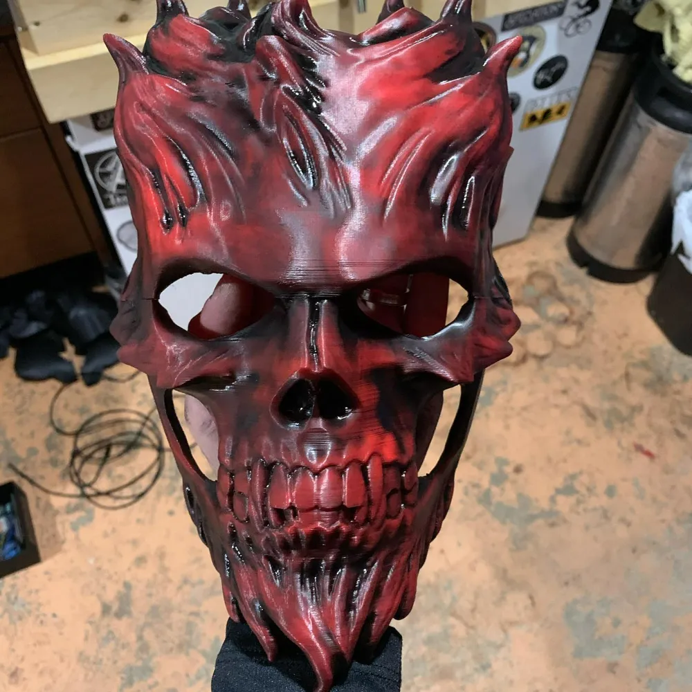 Demon Skull Mask恶魔骷髅面具 by Eks - MakerWorld