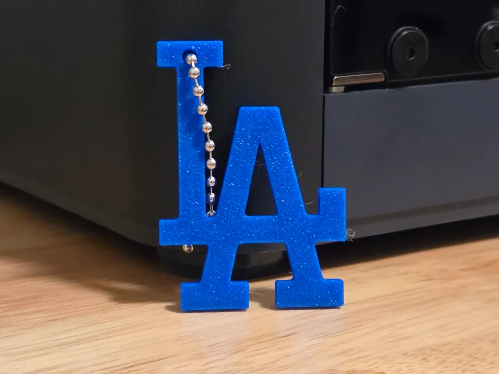 Los Angeles Dodgers Keychain - Free 3D Print Model - MakerWorld