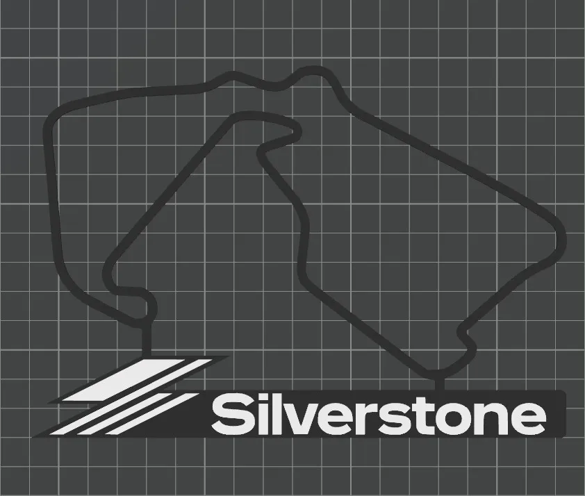 Silverstone Circuit Track Map Wall Art by Oktober Revolution MakerWorld ...