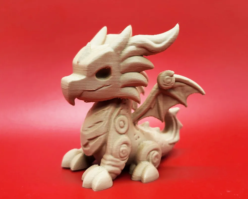 Wood-Carved Dragon Toy #2 by Triple G Workshop - MakerWorld