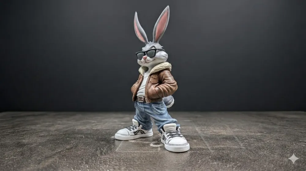 cool bugs bunny urban - Free 3D Print Model - MakerWorld