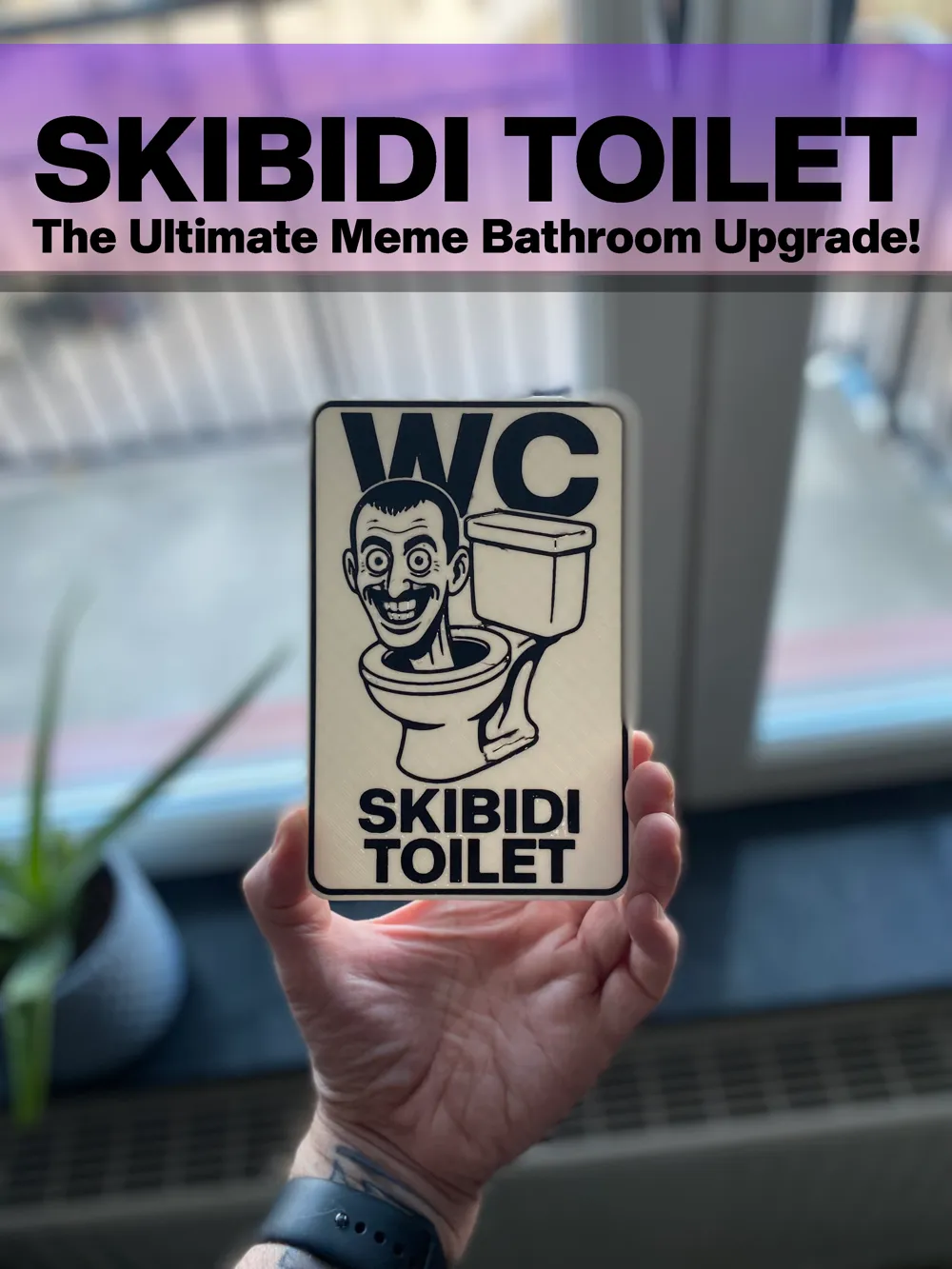 Skibidi Toilet 3D Sign by Lobotomy - MakerWorld