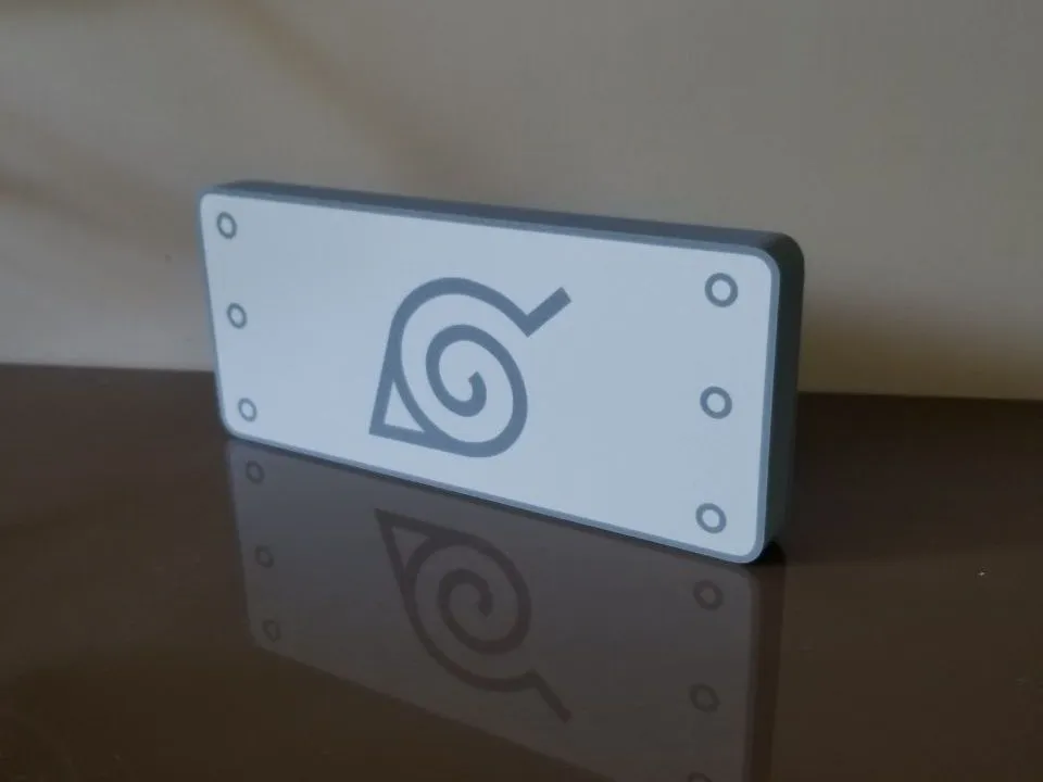 Naruto Uzumaki logo lightbox Konoha by Slavik3695 MakerWorld: Download ...