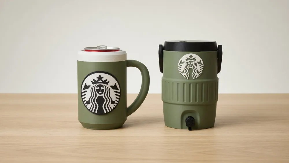 Porta lattine - logo del caffè - Modello di stampa 3D gratuito - MakerWorld