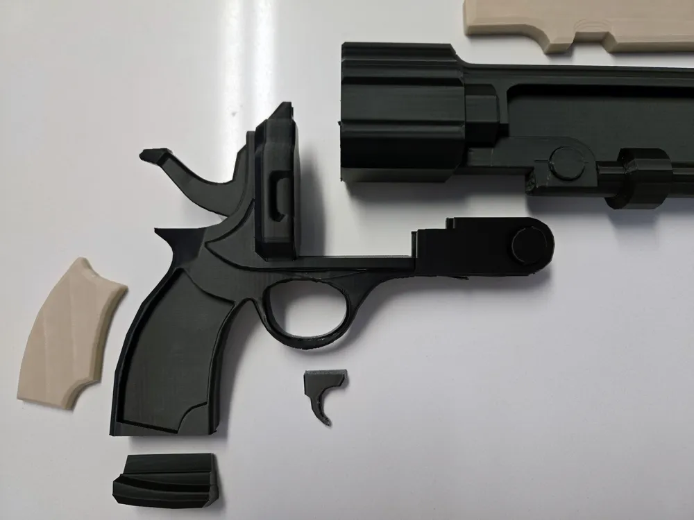 Fortnite Mammoth Pistol Model 1:1 Replica Glue - Free 3D Print Model ...
