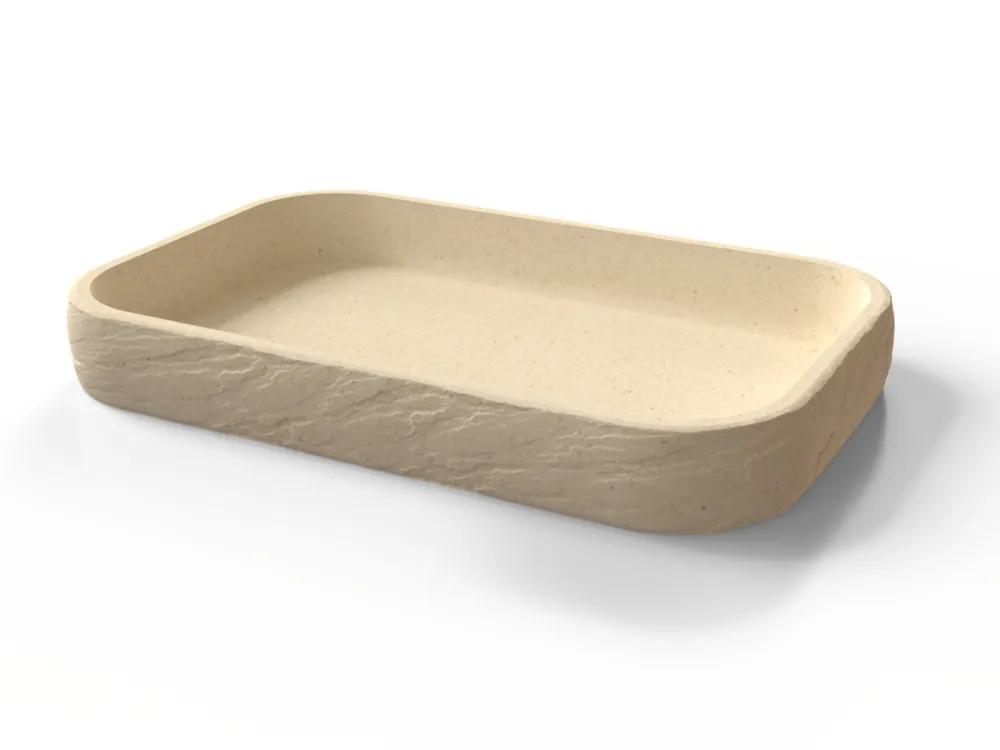 Stone textured tray by Maccan - MakerWorld