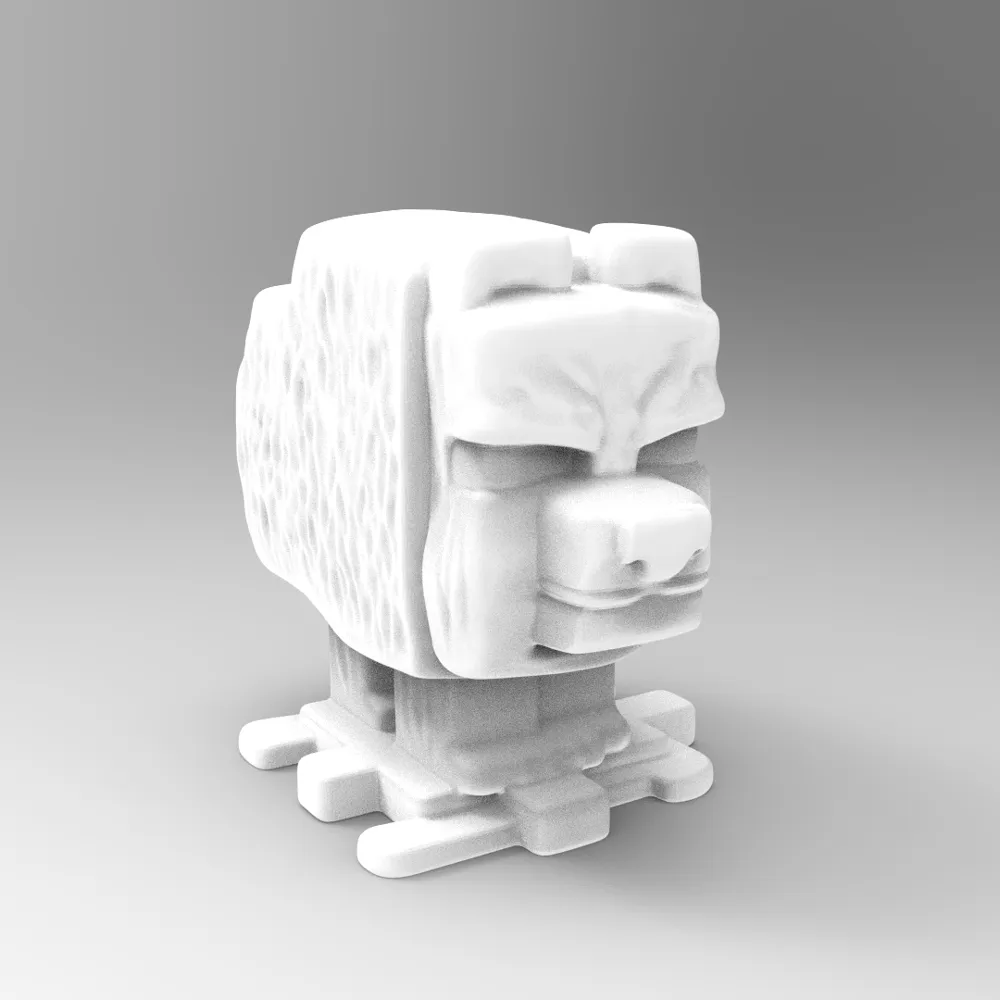 minecraft wolf mcdonalds happy meal figurine by Matthias MakerWorld ...