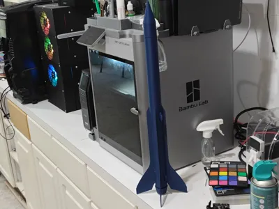 3d printed rocket - MakerWorld