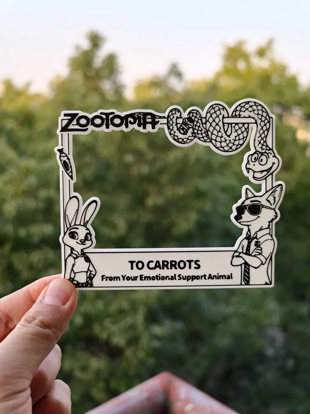 Zootopia|Magnetic Instant Photo Frame|wide photo paper|editable text ...