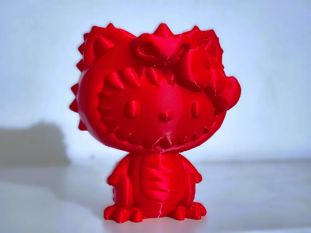 Hello Kitty Godzilla figure - Free 3D Print Model - MakerWorld
